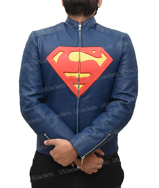Superman Blue Leather Jacket | US Jackets