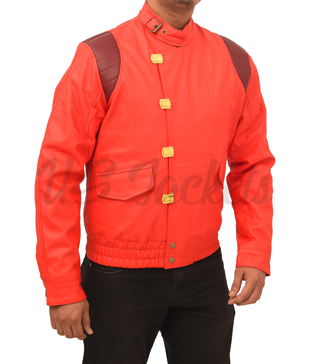 Akira Kaneda Red/Black Leather Capsule Motorcycle Leather Jacket ...