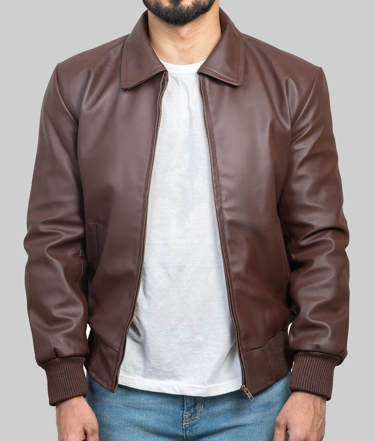 Happy Days The Fonz aka Fonzie Brown Leather Jacket - Usjackets