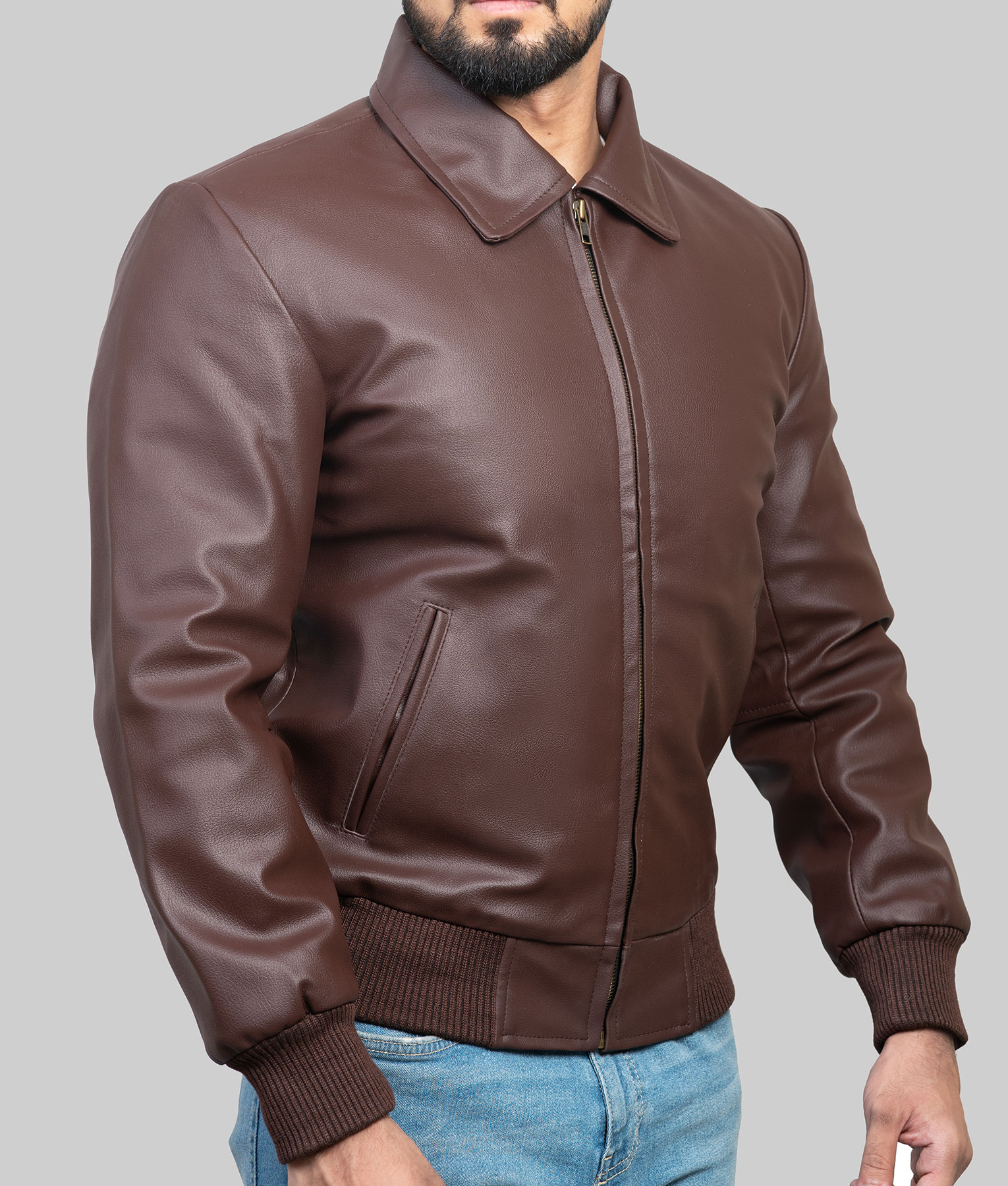 Happy Days The Fonz aka Fonzie Brown Leather Jacket - Usjackets