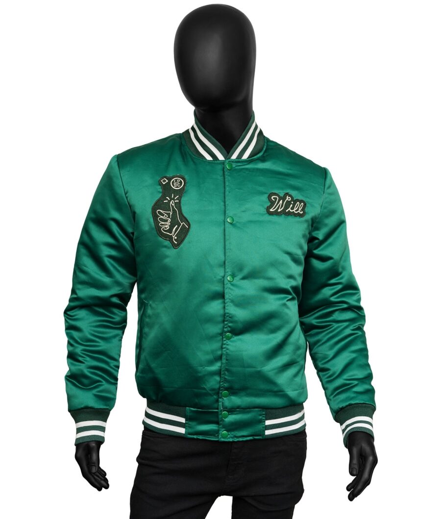 Platonic 2023 Seth Rogen Green Varsity Jacket