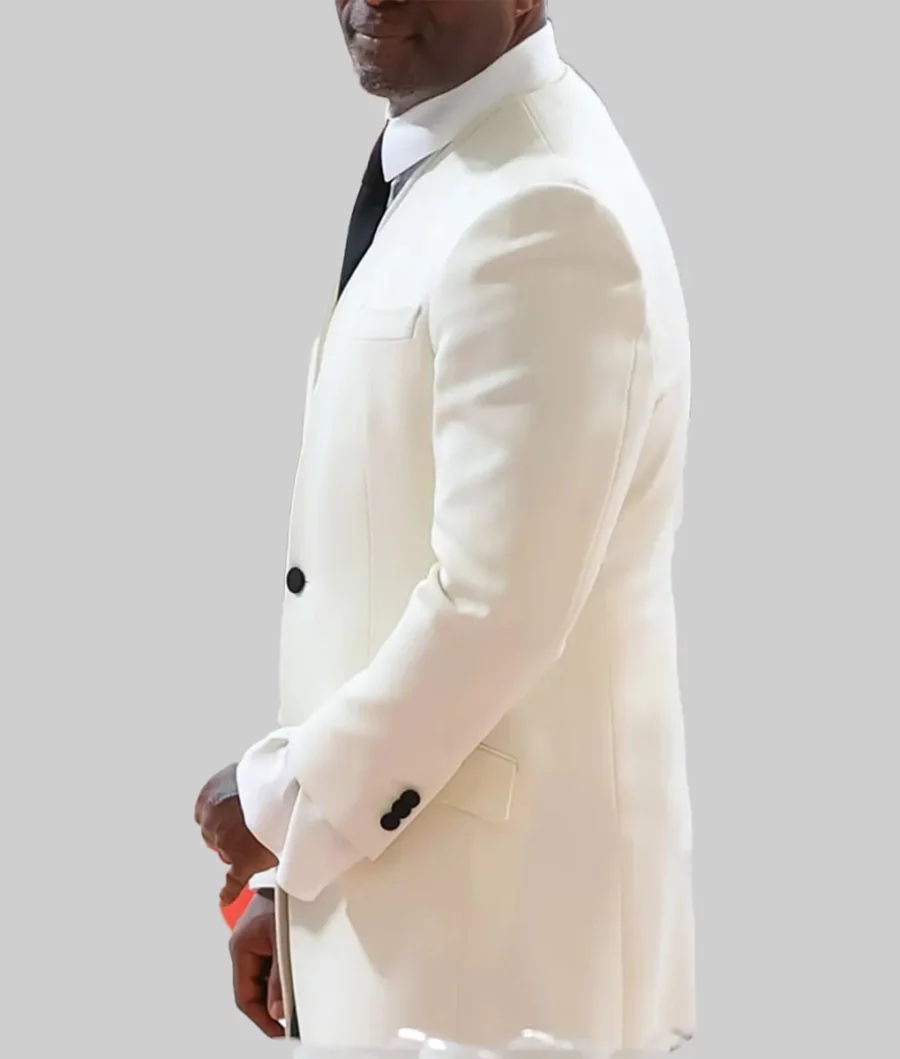 Idris Elba Met Gala 2023 Coat - Idris Elba White Tailcoat