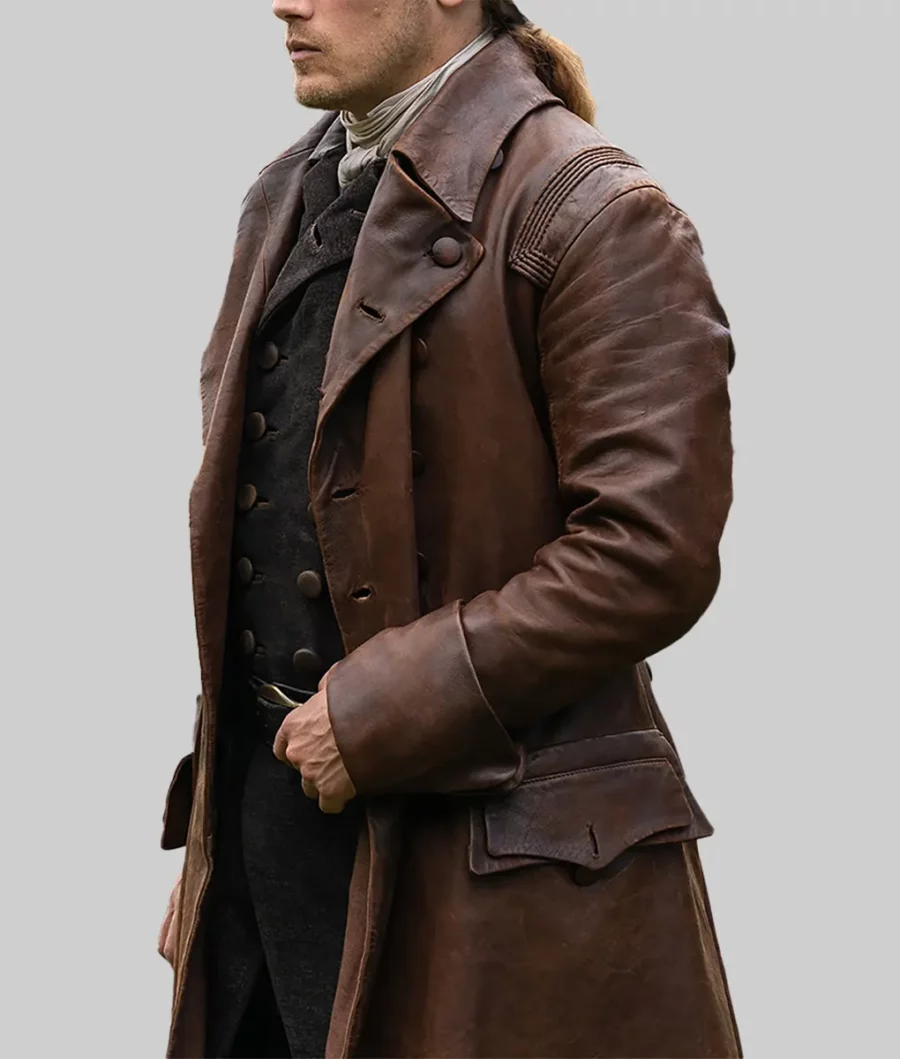 Outlander S07 Sam Heughan Coat - Jamie Fraser Brown Coat