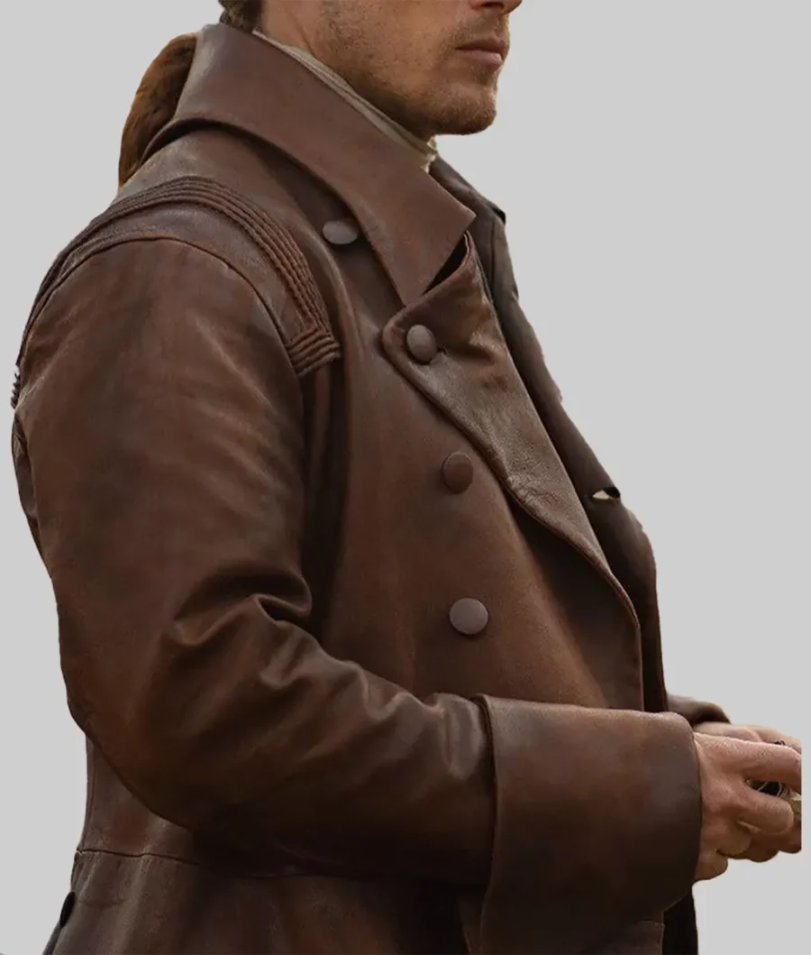 Outlander S07 Sam Heughan Coat - Jamie Fraser Brown Coat