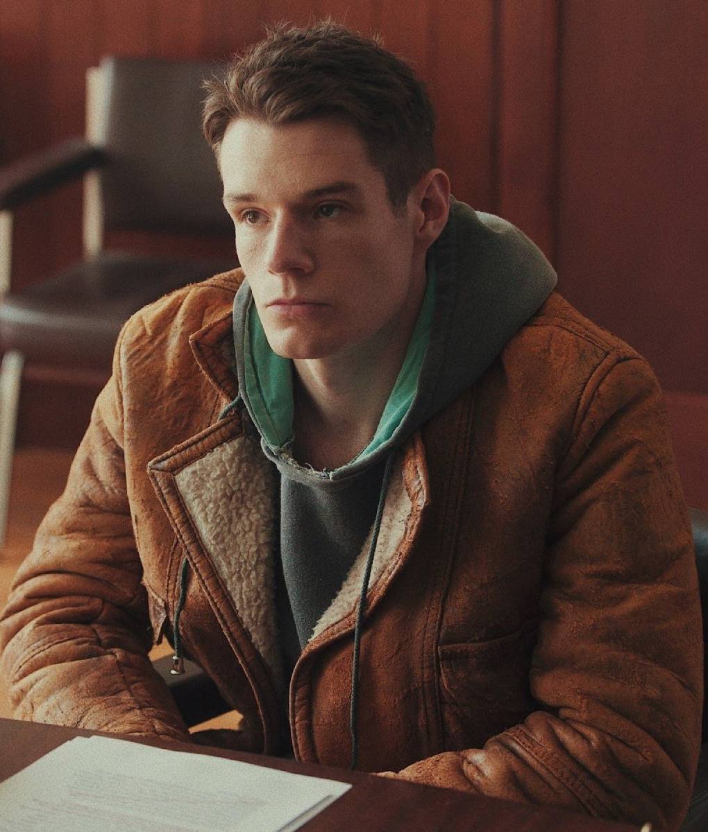 Adam Groff Sex Education Brown Jacket | Connor Swindells Jacket