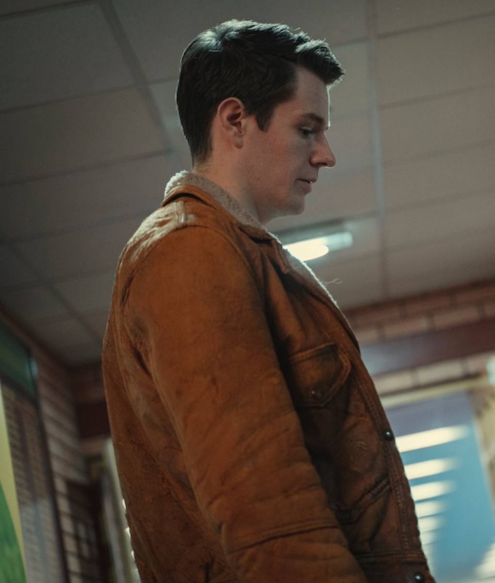 Adam Groff Sex Education Brown Jacket | Connor Swindells Jacket