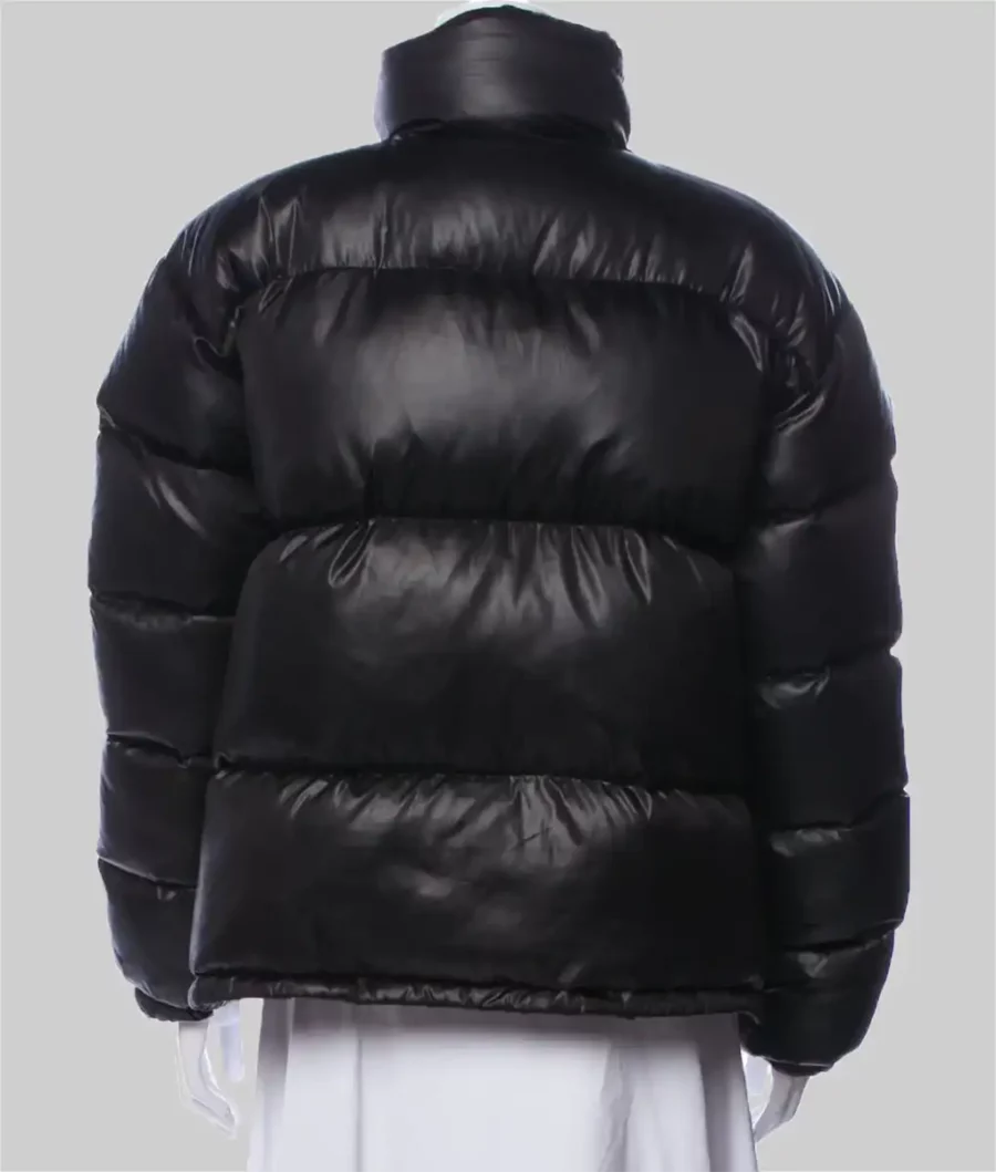 Emily Ratajkowski Black Puffer Jacket - Emily Ratajkowski Leather ...