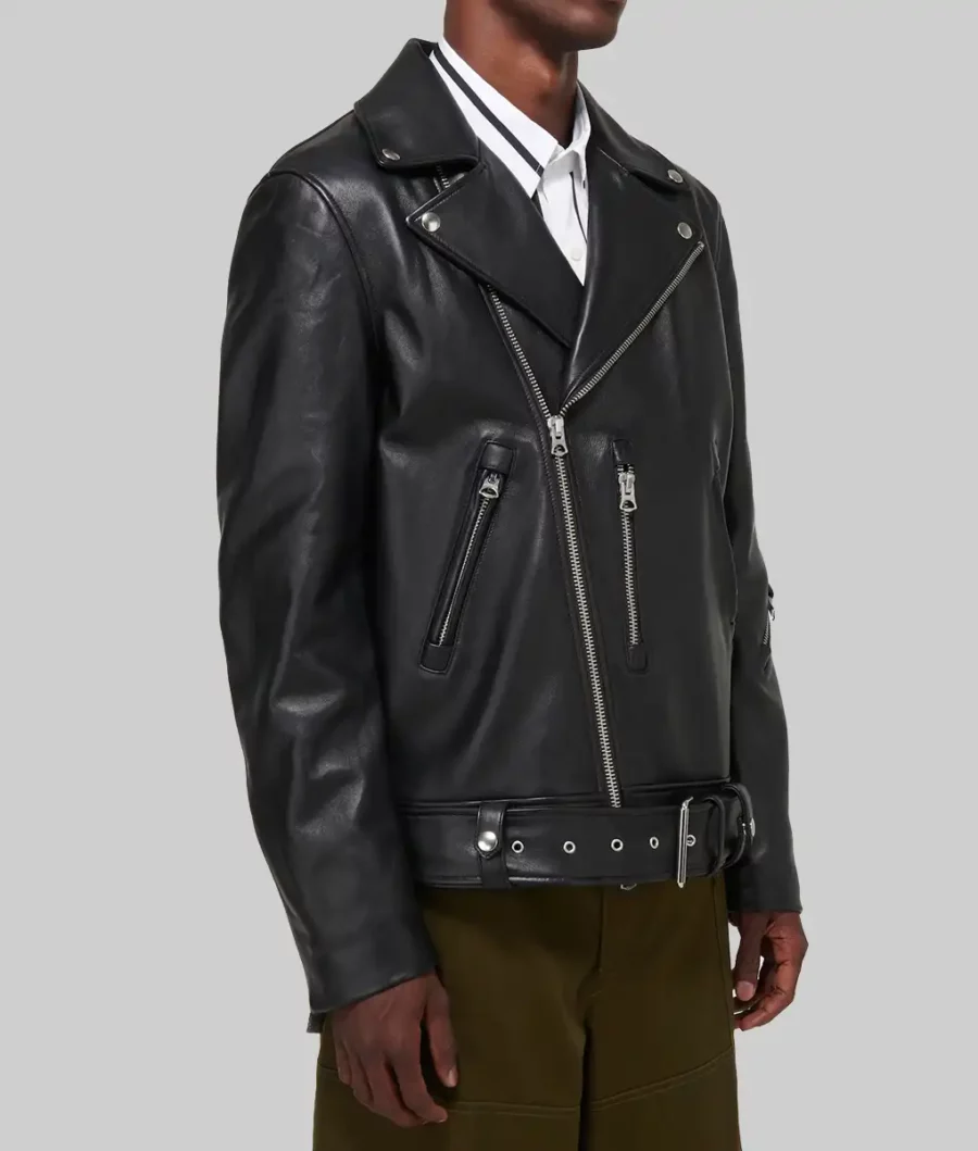 BTS Jimin Black Leather Jacket - BTS Black Leather Jacket