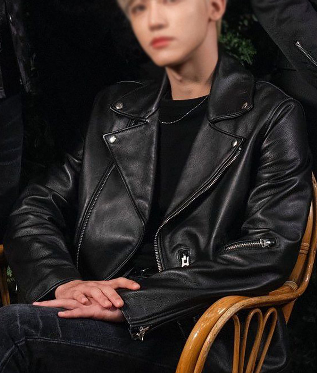 BTS Jimin Black Leather Jacket - BTS Black Leather Jacket