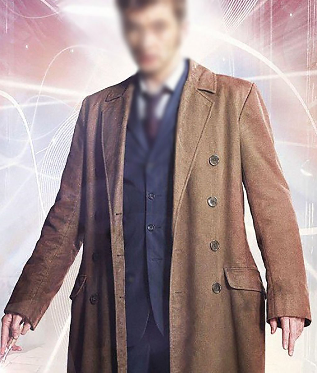 David Tennant Doctor Who (10th Doctor) Brown Long Coat