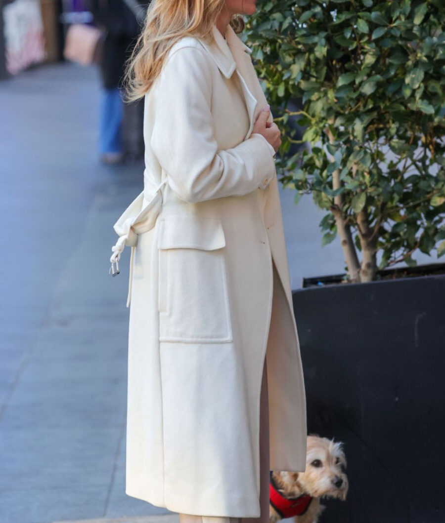 Amanda Holden Global Studios White Trench Coat