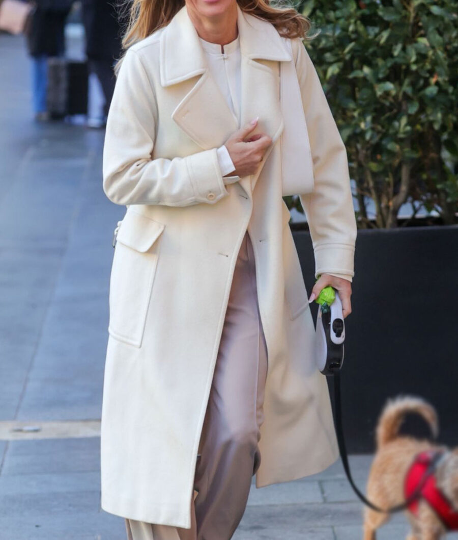 Amanda Holden Global Studios White Trench Coat