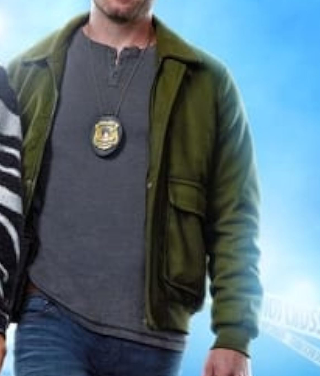 Shawn CrimeTime Freefall (Luke Macfarlane) Green Jacket
