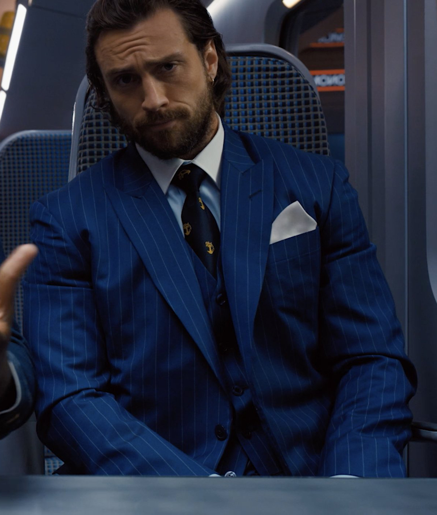 Tangerine Bullet Train (Aaron Taylor-Johnson) Blue Suit