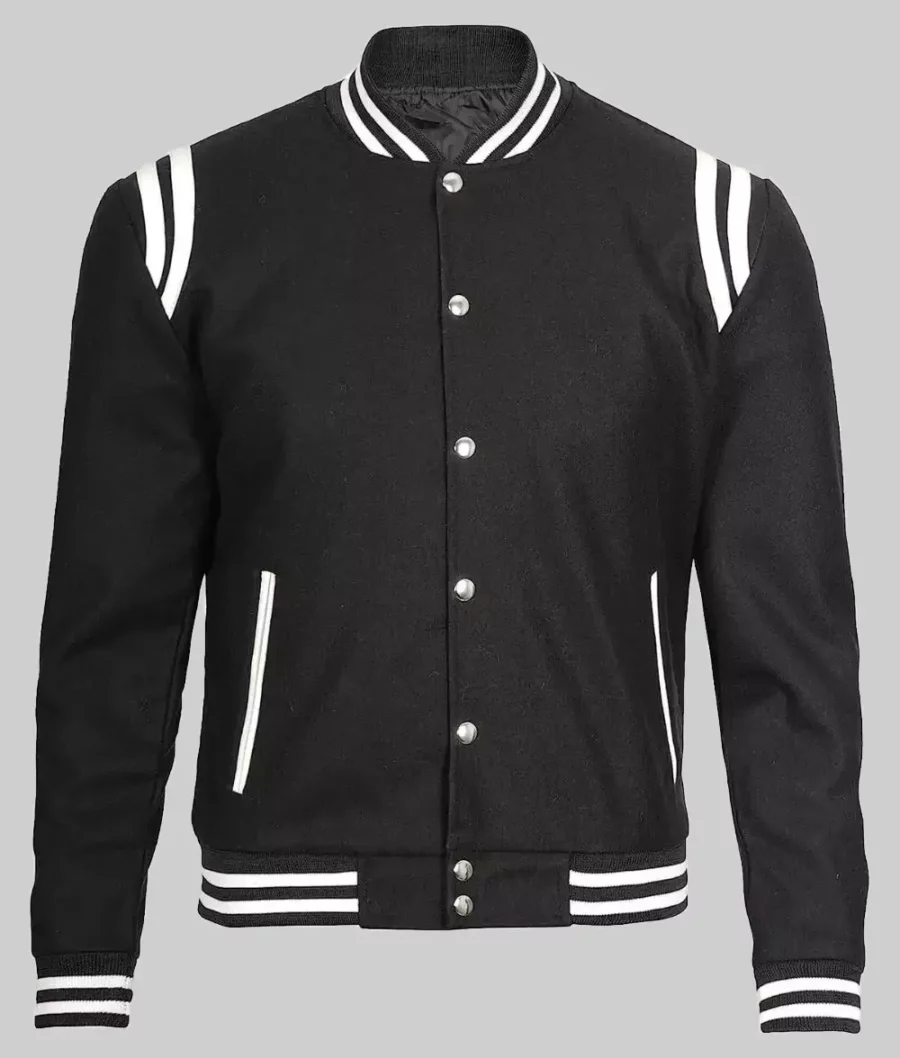 Charles Black Varsity Jacket - Usjackets
