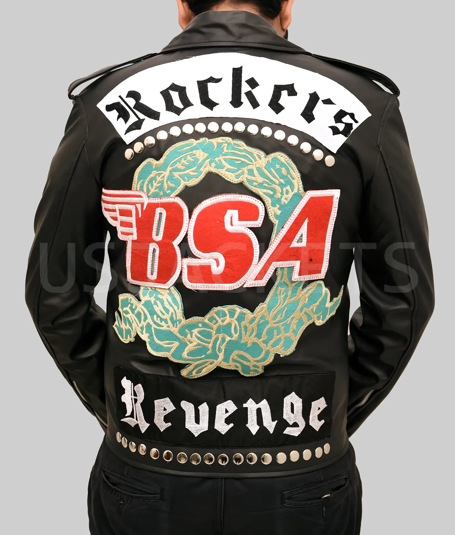 BSA Faith George Michael Rockers Revenge Leather Jacket - Usjackets