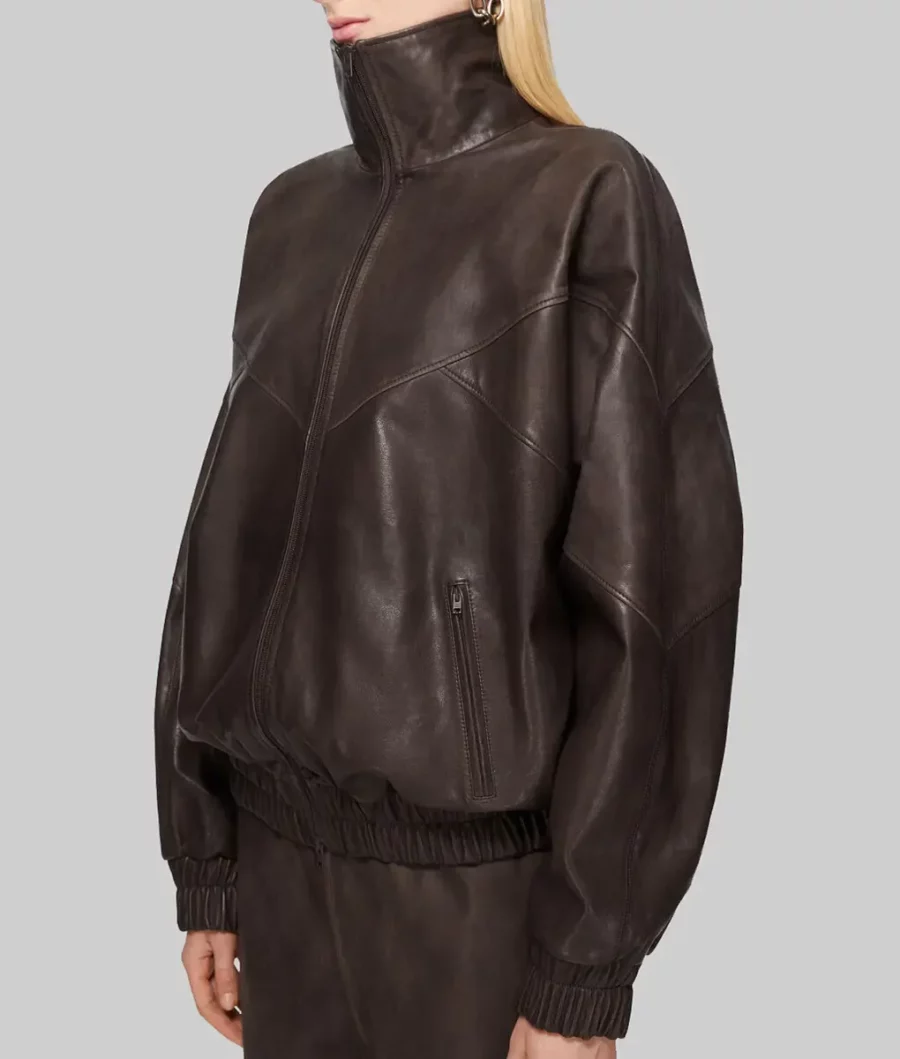 Mackenzie Ziegler Brown Leather Jacket - Usjackets