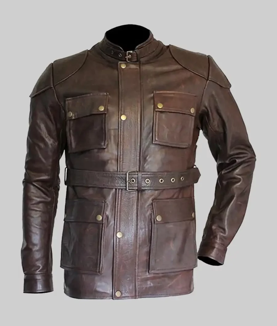 Brad Pitt The Curious Case of Benjamin Button Brown Leather Jacket ...