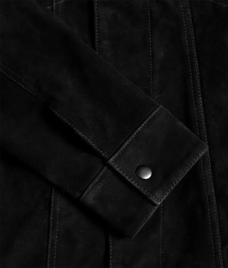 Tomas Black Suede Trucker Jacket - Usjackets