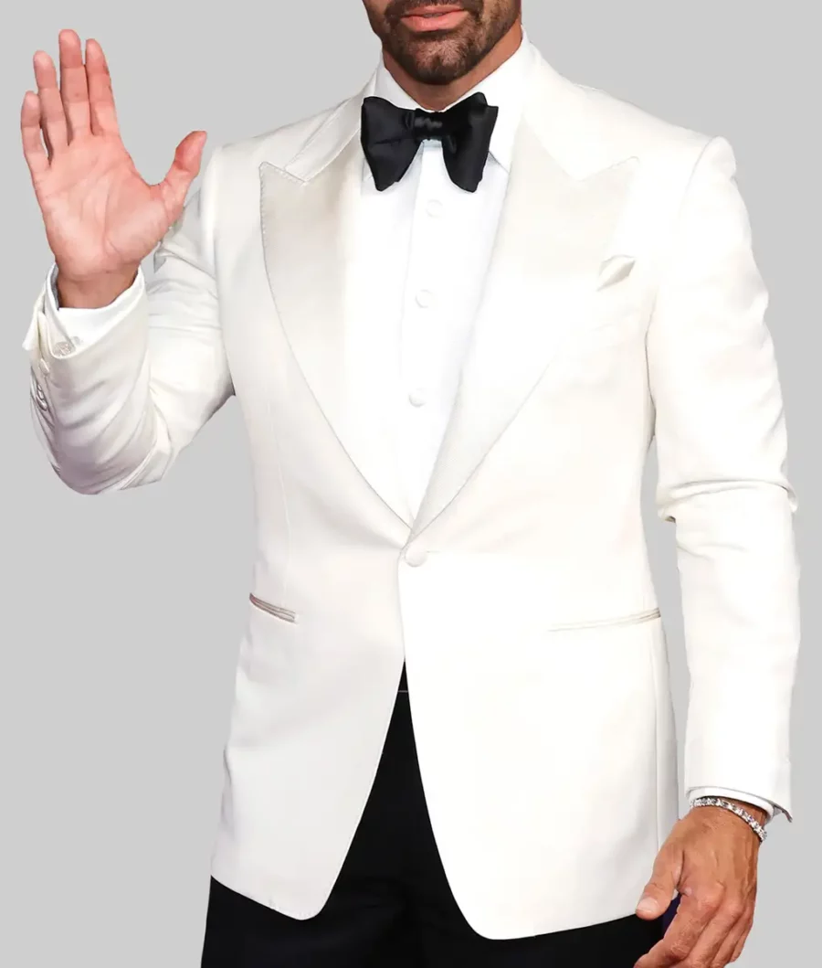 76th Primetime Emmy Awards Ricky Martin White Blazer | US Jackets