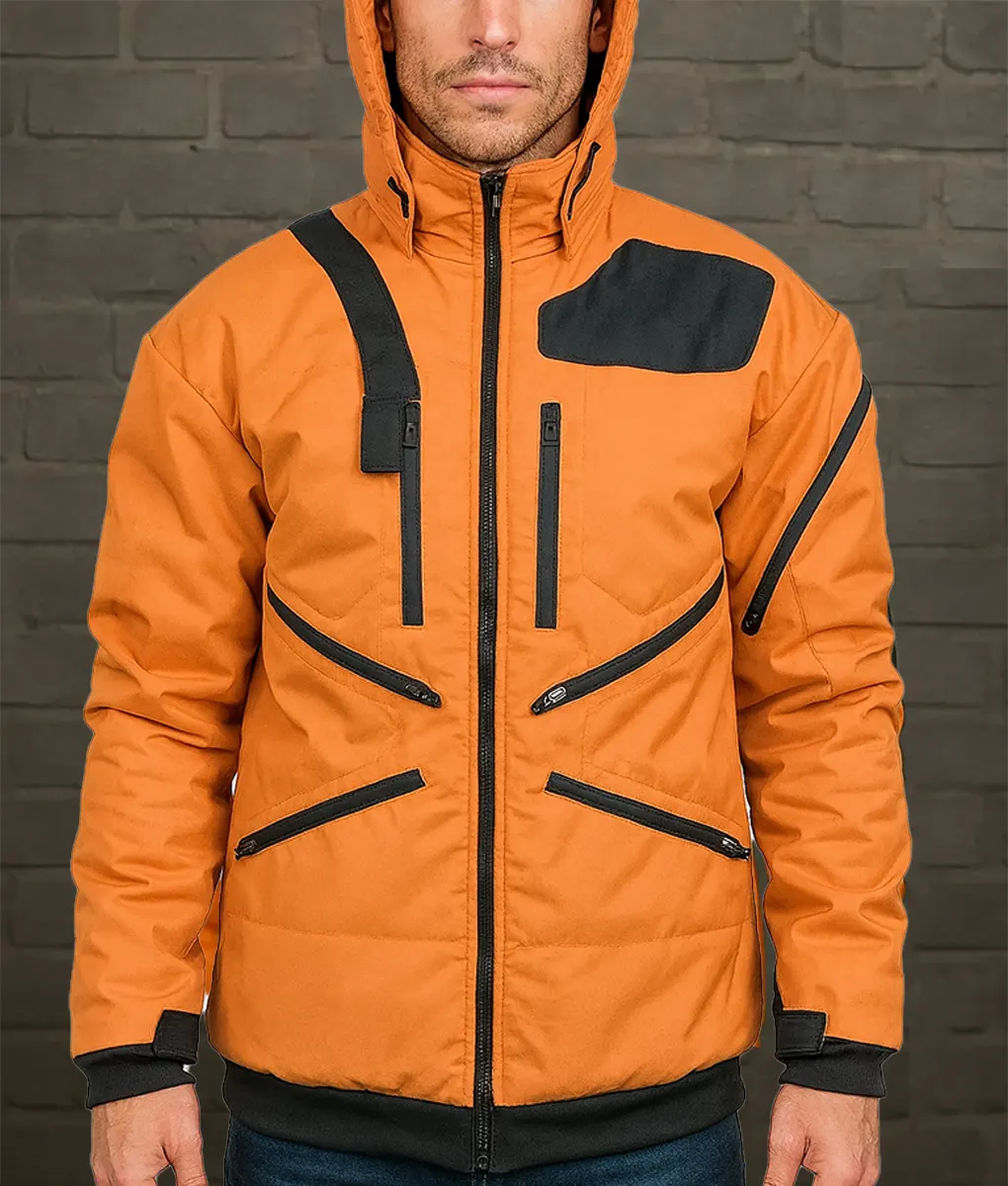 Death Stranding 2 Orange Hooded Jacket | US Jackets