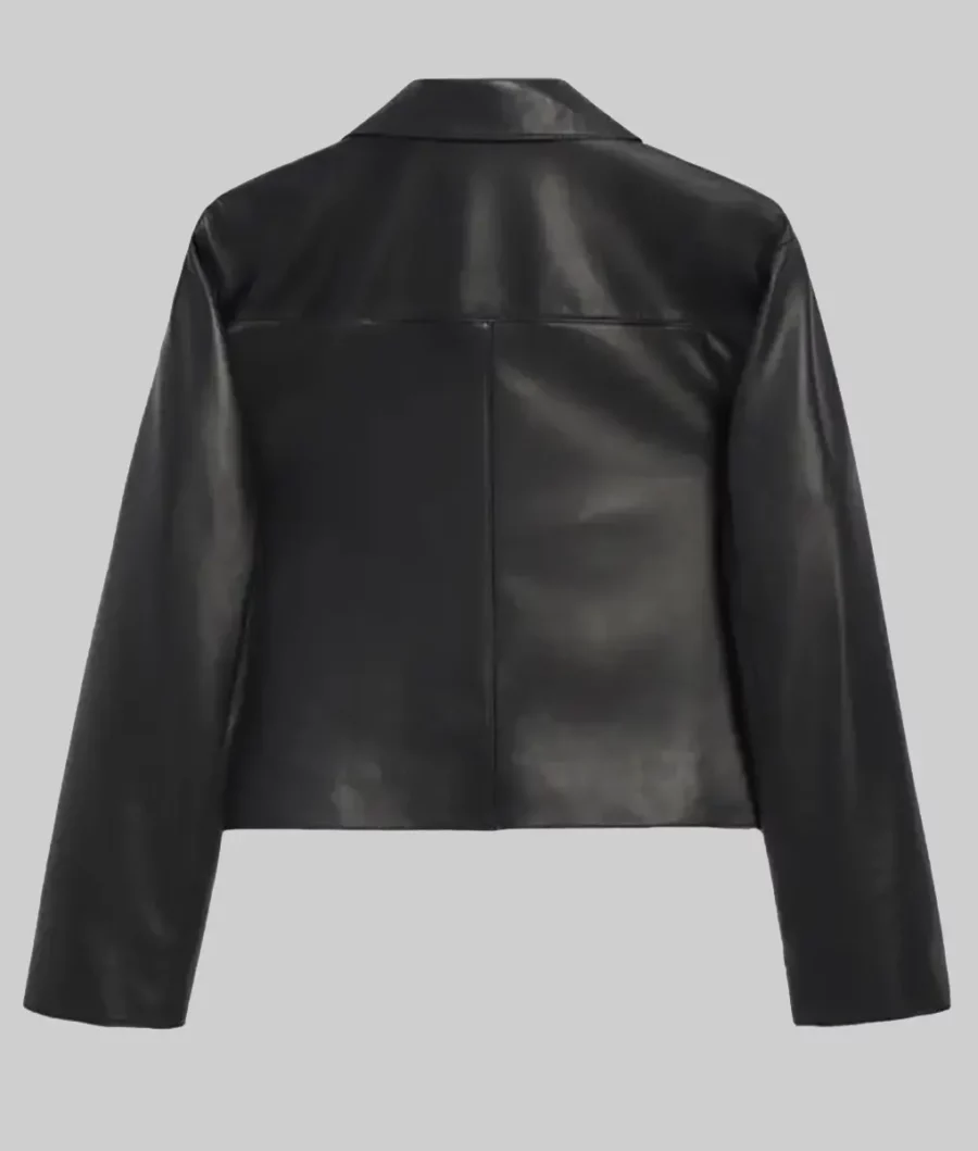 Sydney Sweeney Black Leather Jacket | US Jackets