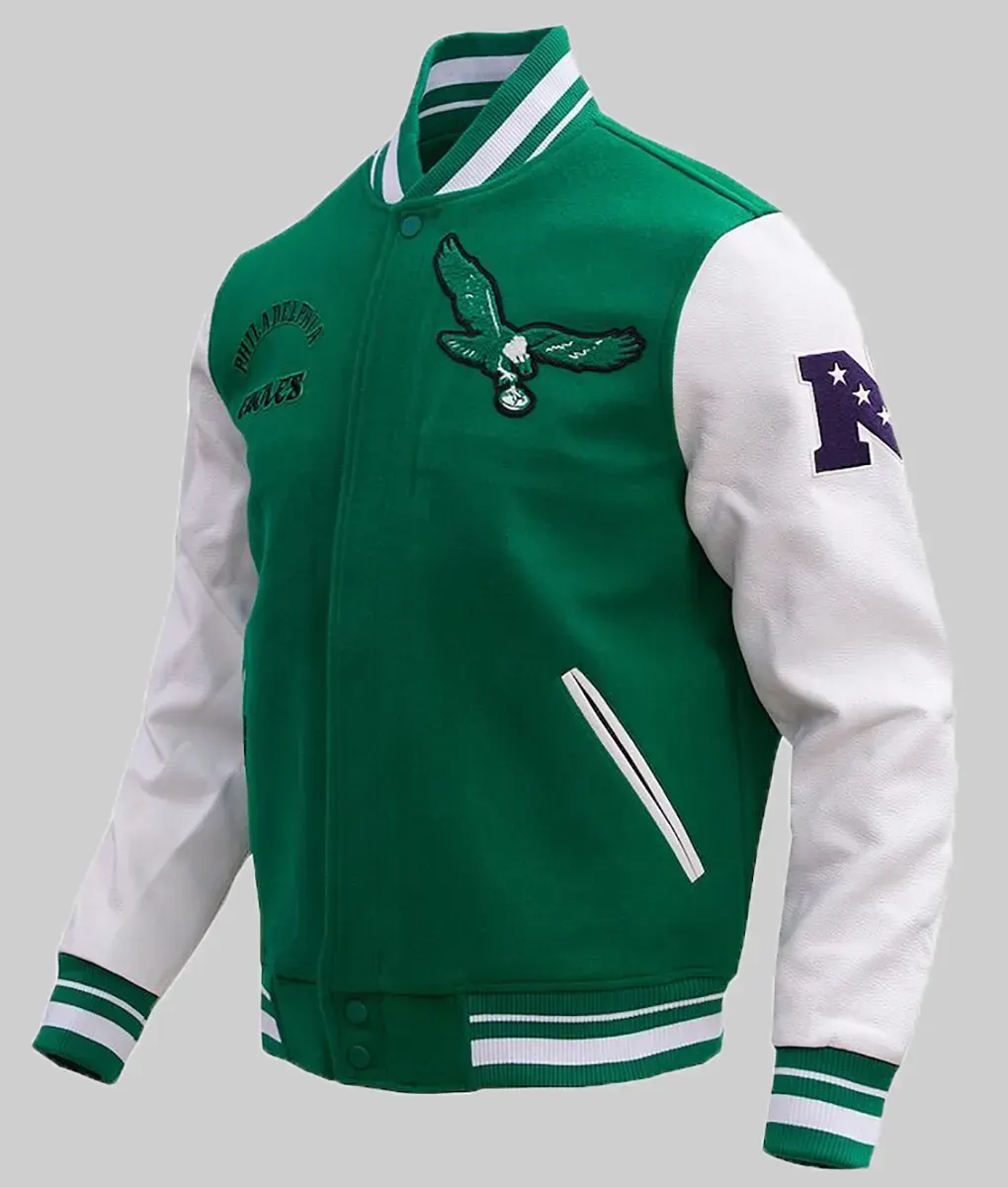 Eagles Pro Standard Green Varsity Jacket | US Jackets